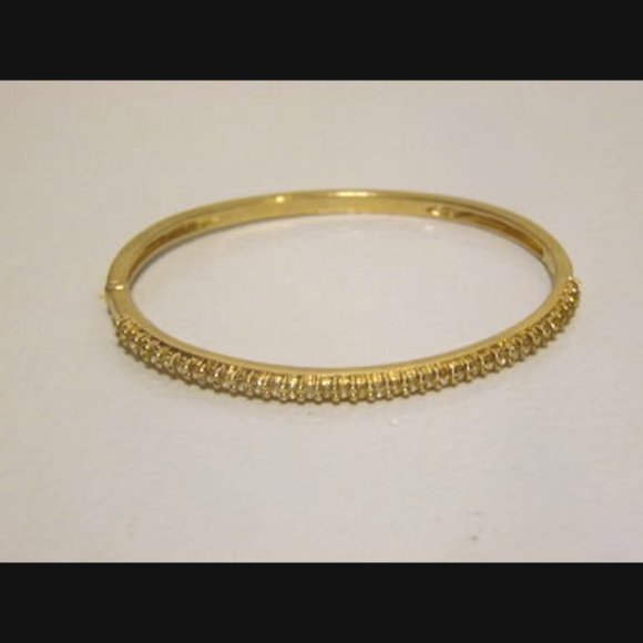 Technibond | Jewelry | Rare Technibond White Topaz Gemstone Hinged ...